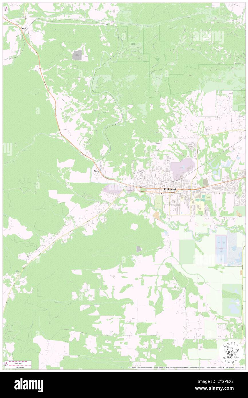 Benton oregon map Cut Out Stock Images & Pictures - Alamy