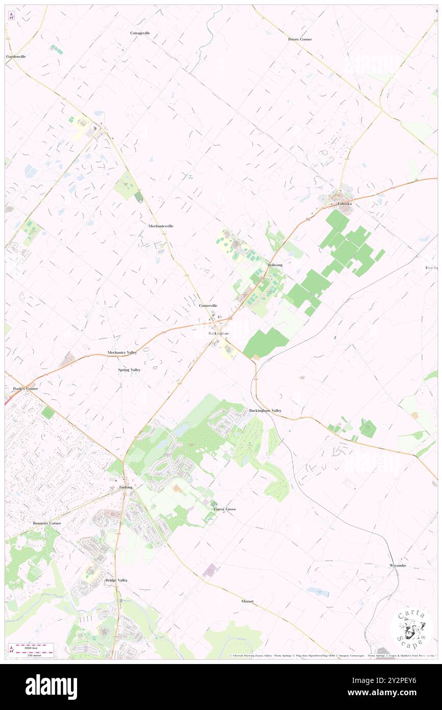 Buckingham pennsylvania map Cut Out Stock Images & Pictures - Alamy