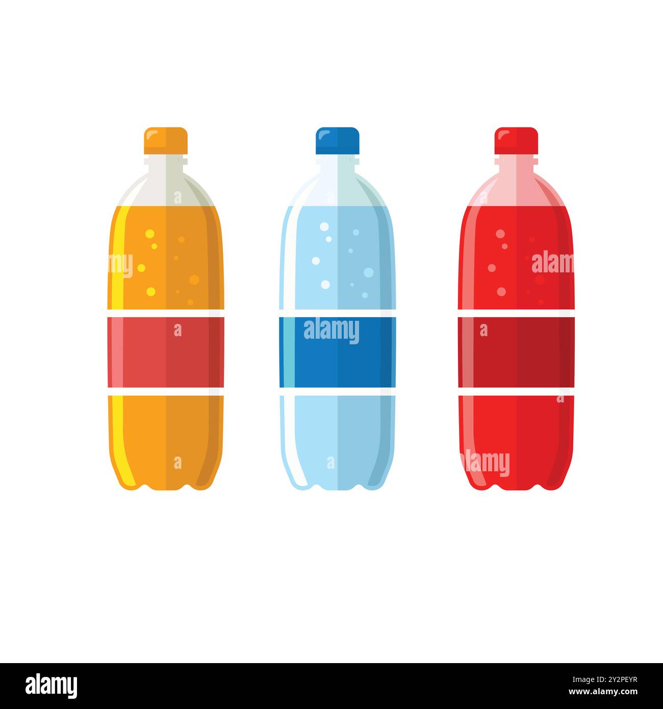 Soft drinks in plastic bottle, sparkling soda and juice drink, Bottle ...