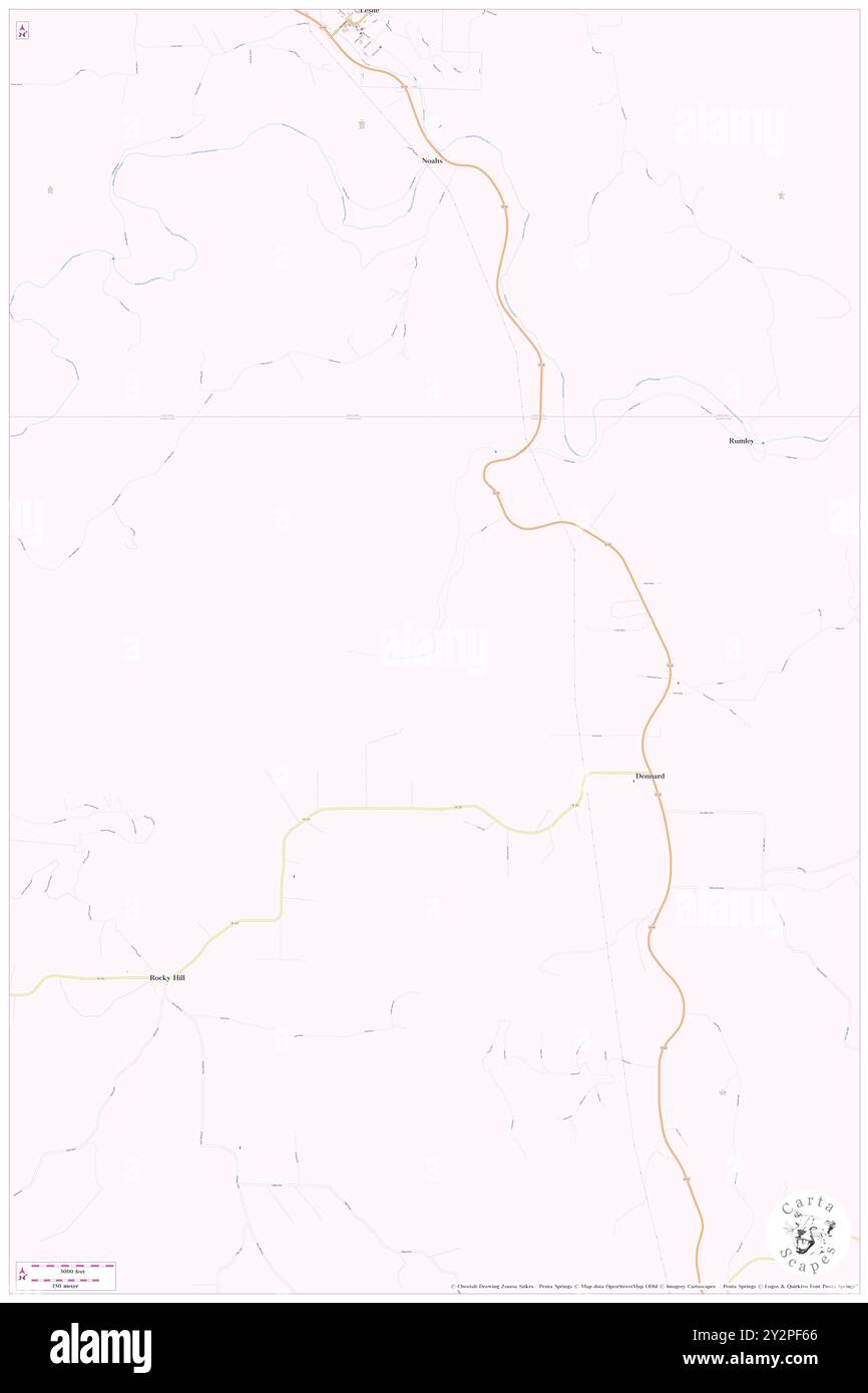 Oak Flat (historical), Van Buren County, US, United States, Arkansas, N ...