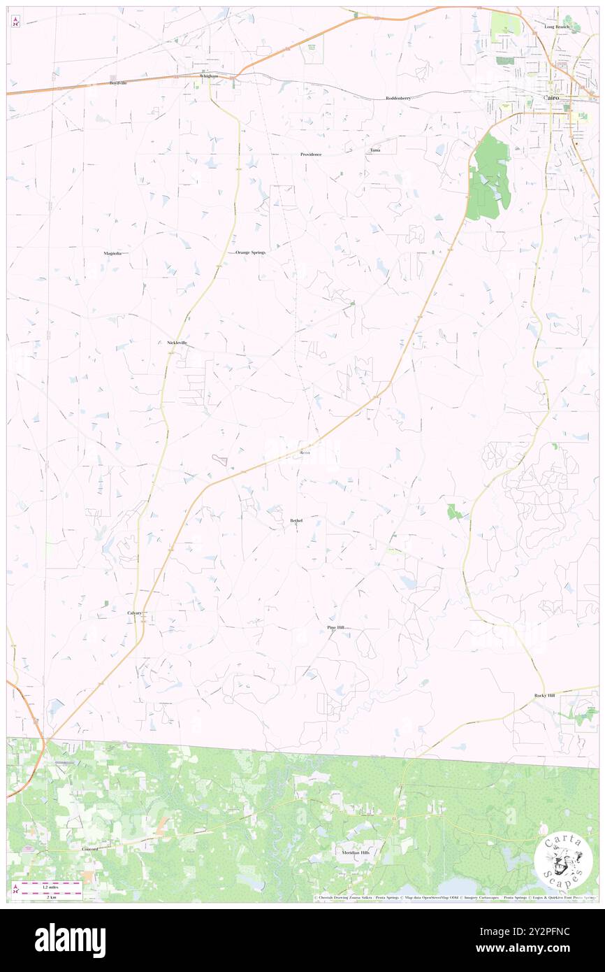 Grady georgia map hi-res stock photography and images - Alamy