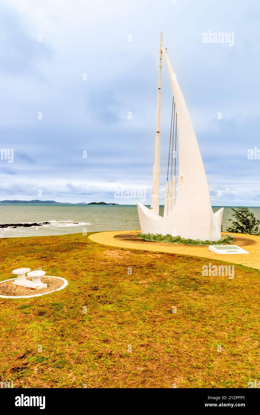 The Singing Ship Momument, Emu Park - Queensland Stock Photo - Alamy