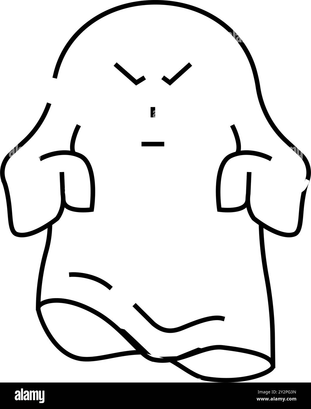 phantom ghost line icon vector illustration Stock Vector Image & Art ...