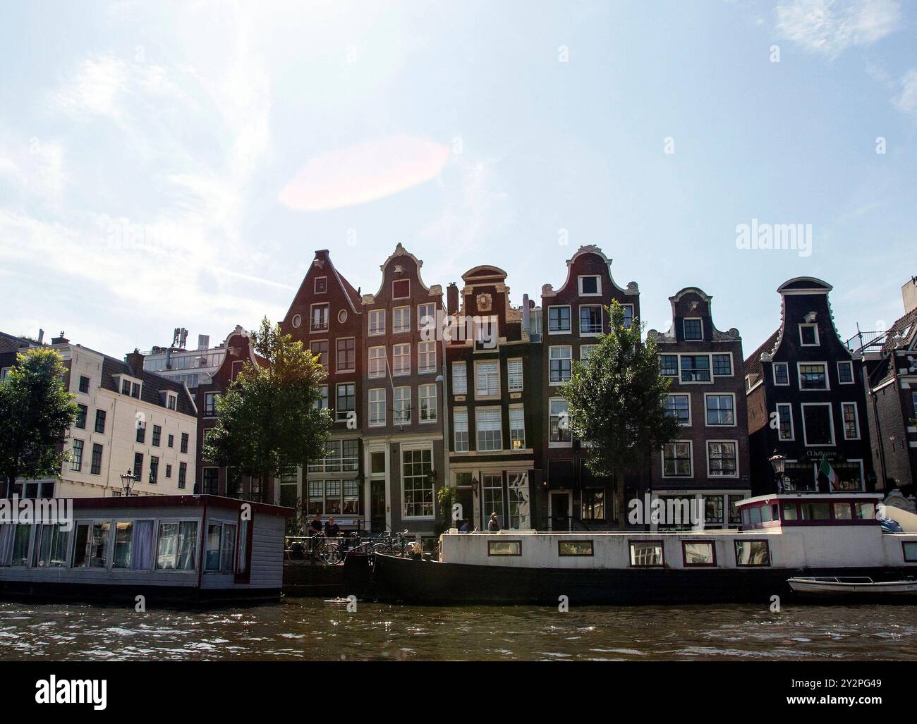 Amsterdam Typical Amsterdam center cityscape on the canal, Amsterdam ...