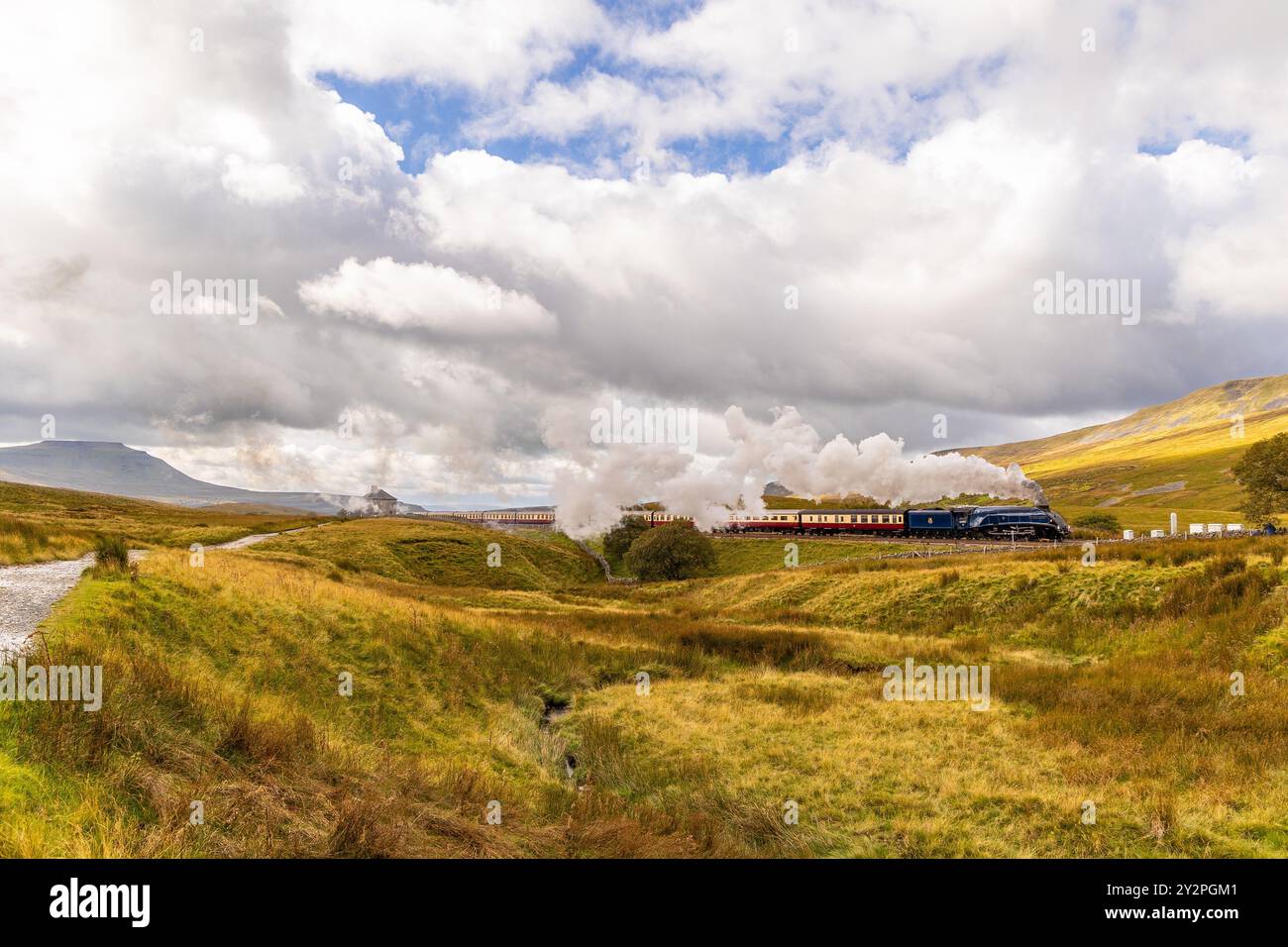 Blea Moor, UK. 11th Sep, 2024. LNER A4 60007 ‘Sir Nigel Gresley' hauls ...