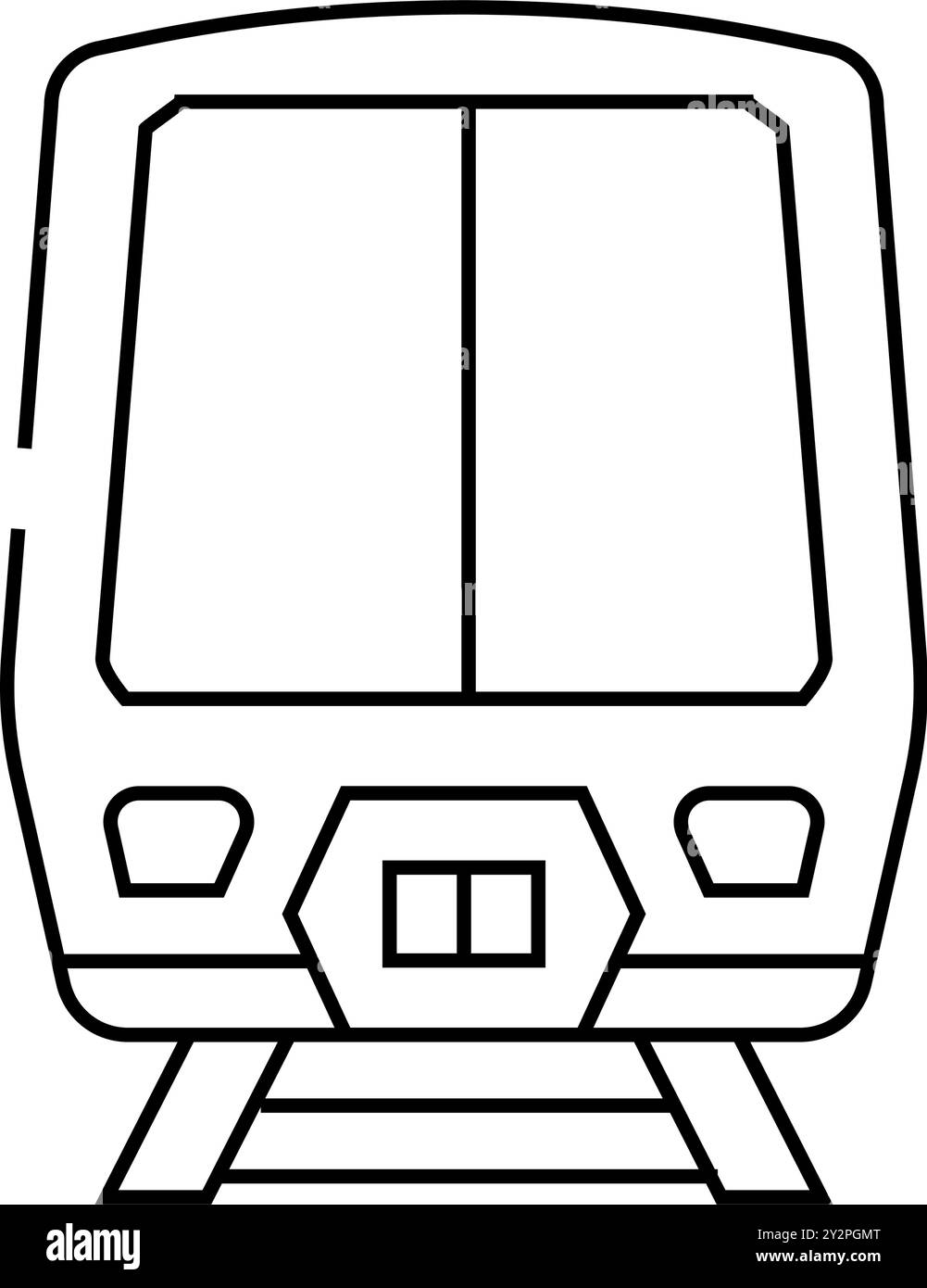 train transport vehicle line icon vector illustration Stock Vector ...