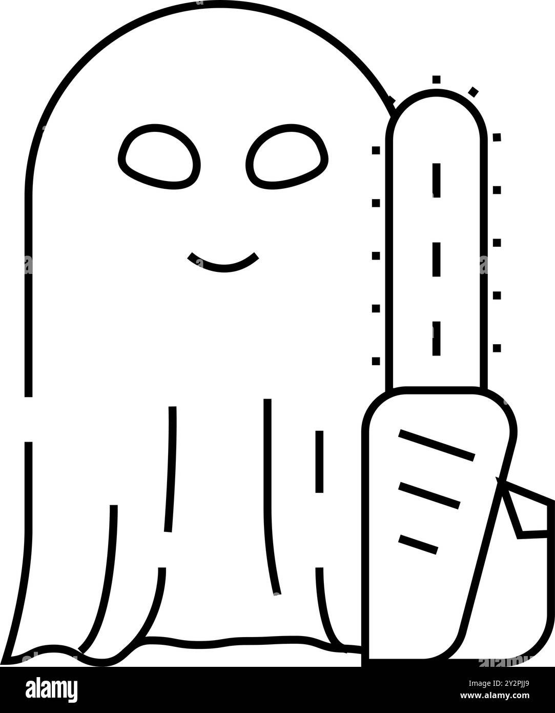 horror ghost line icon vector illustration Stock Vector Image & Art - Alamy