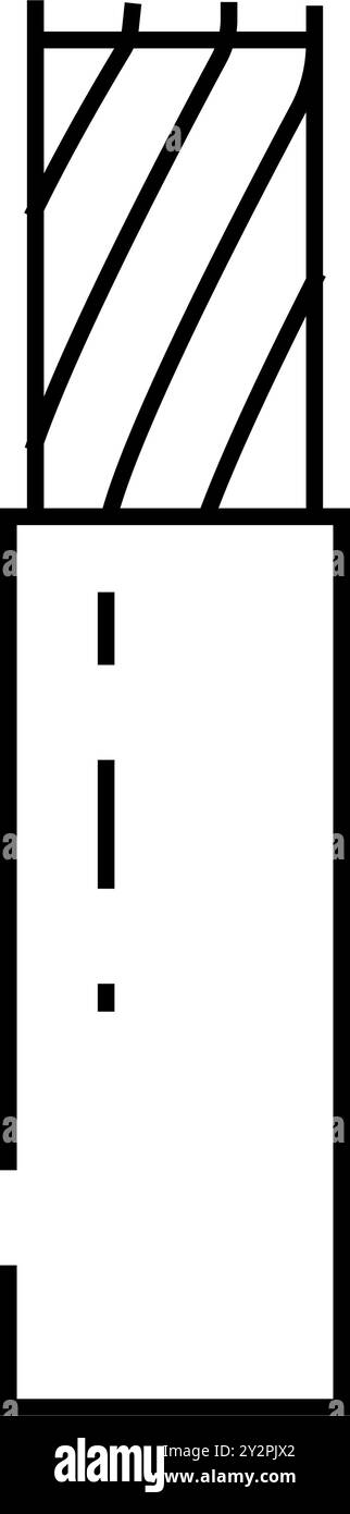 flame retardant low smoke halogen cable line icon vector illustration ...