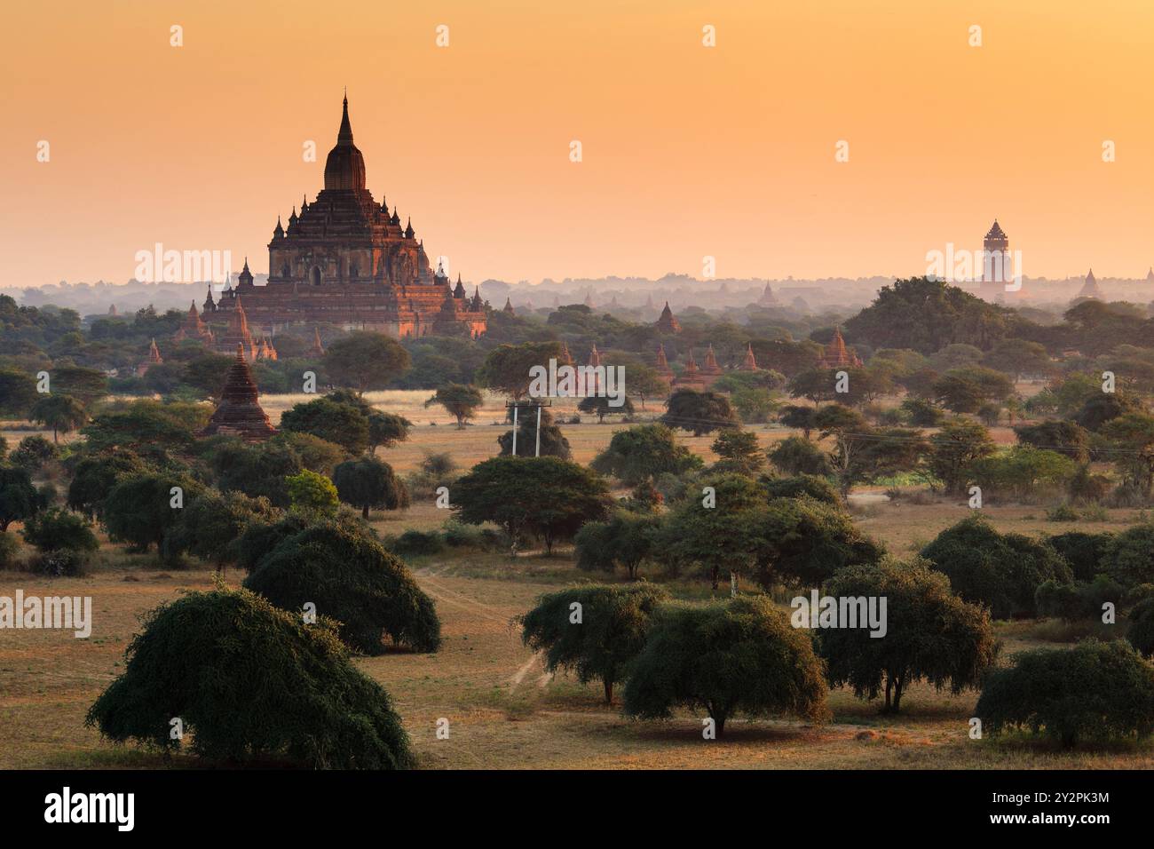 The Temples of bagan at sunrise, Bagan(Pagan), Myanmar Stock Photo - Alamy
