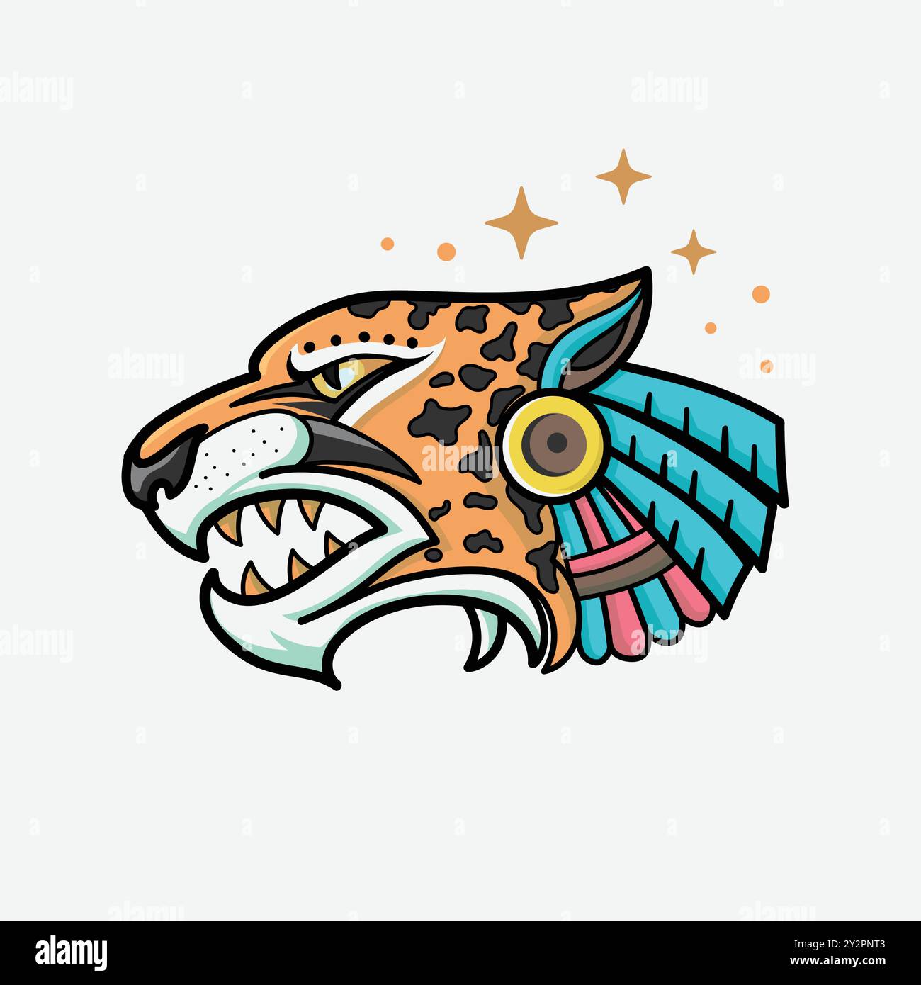 Aztec art jaguar Stock Vector Images - Alamy