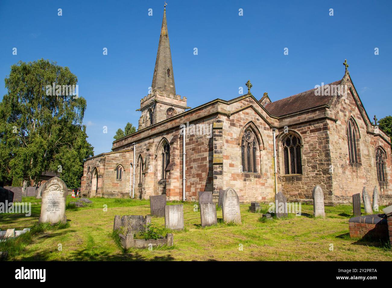The parish church and churchyard of St Mary's in the Staffordshire ...