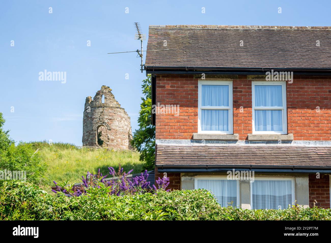 Tutbury Castle is a ruined medieval castle at Tutbury, Staffordshire ...