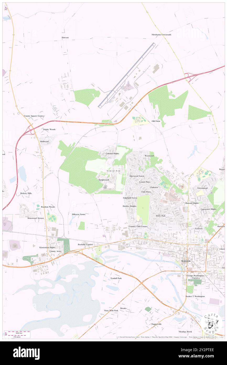 Map of lenoir hi-res stock photography and images - Alamy