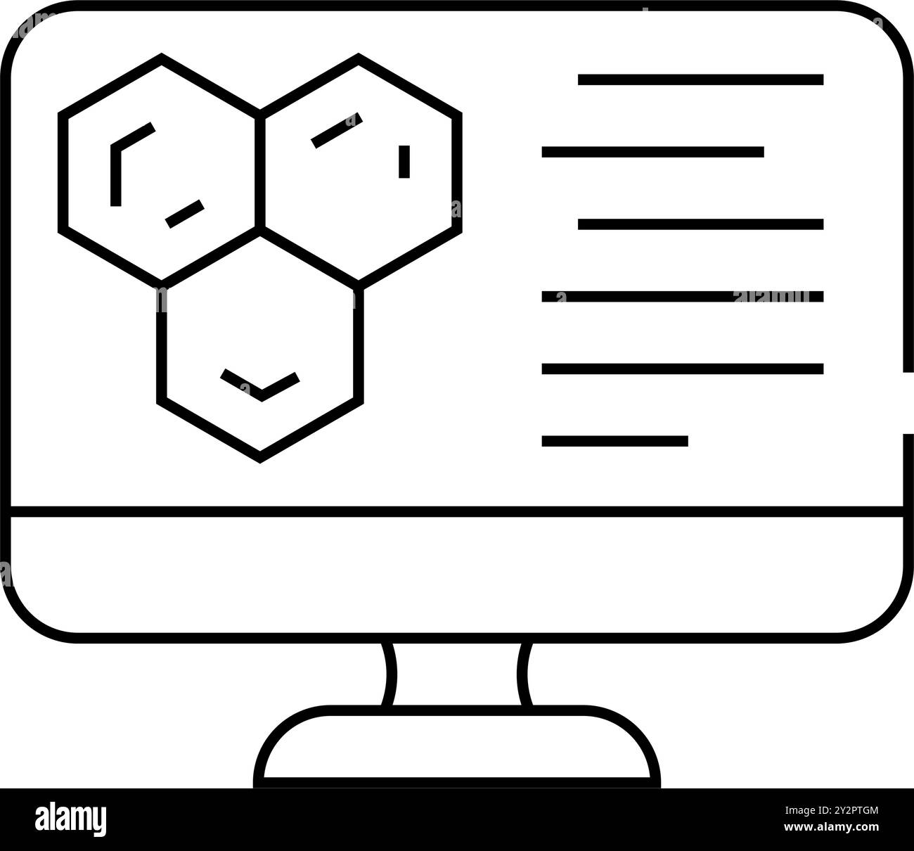 laboratory molecular structure line icon vector illustration Stock ...