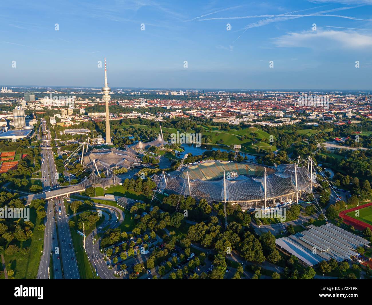 Olympia park tower view hi-res stock photography and images - Alamy