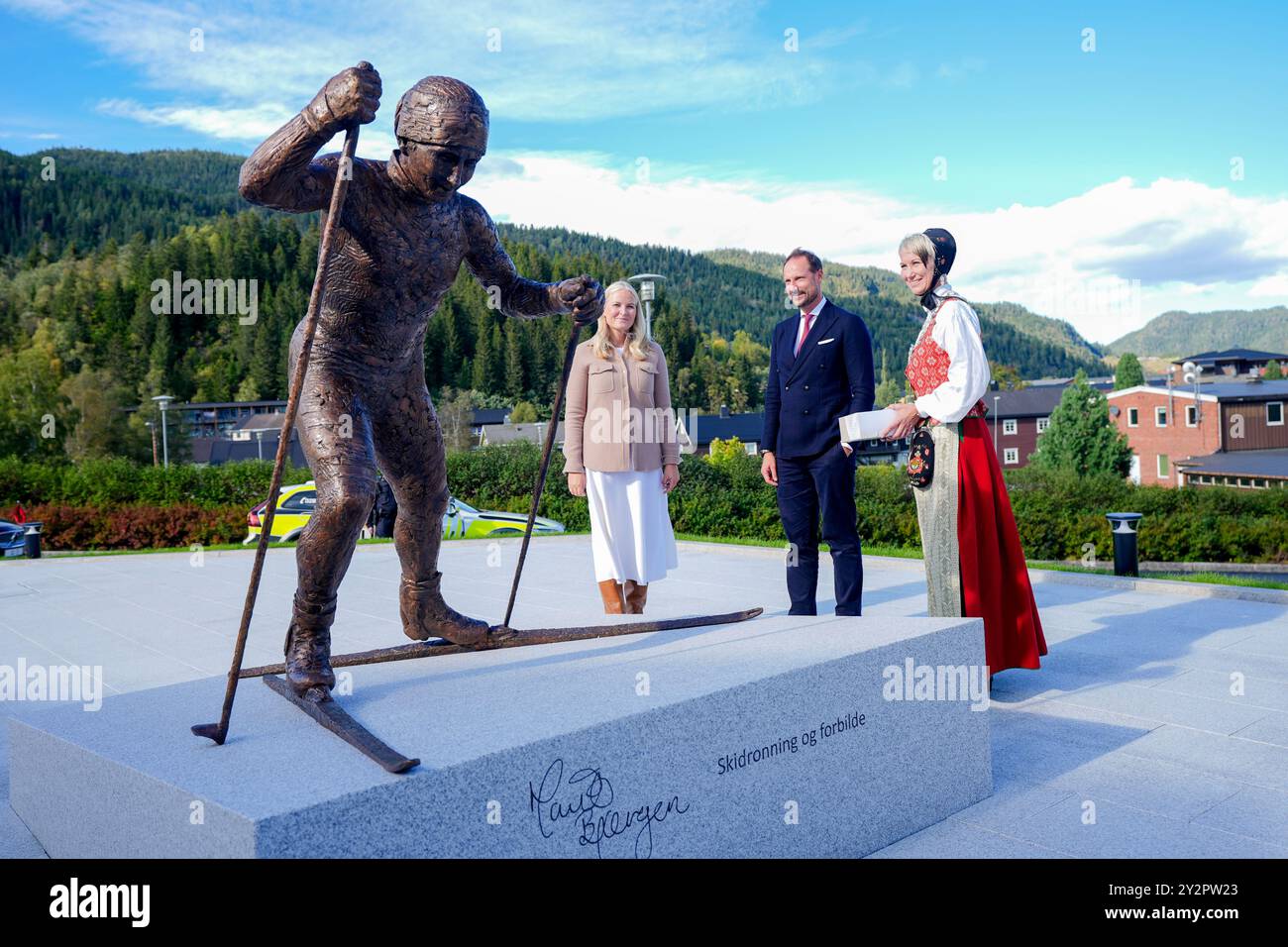 Storen 20240911. Norwegian Crown Prince Haakon and Crown Princess Mette ...