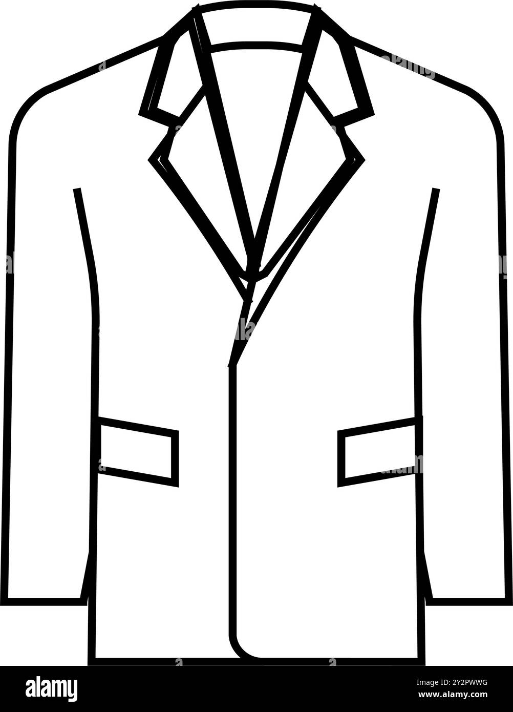 coat outerwear male line icon vector illustration Stock Vector Image ...