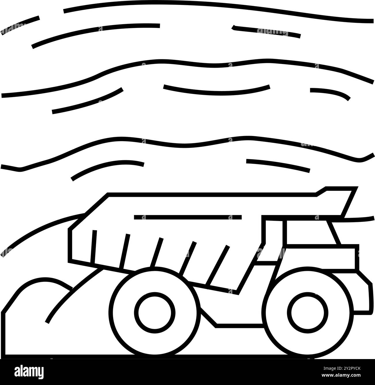 Open Pit Mining Copper Production Line Icon Vector Illustration Stock Vector Image And Art Alamy 