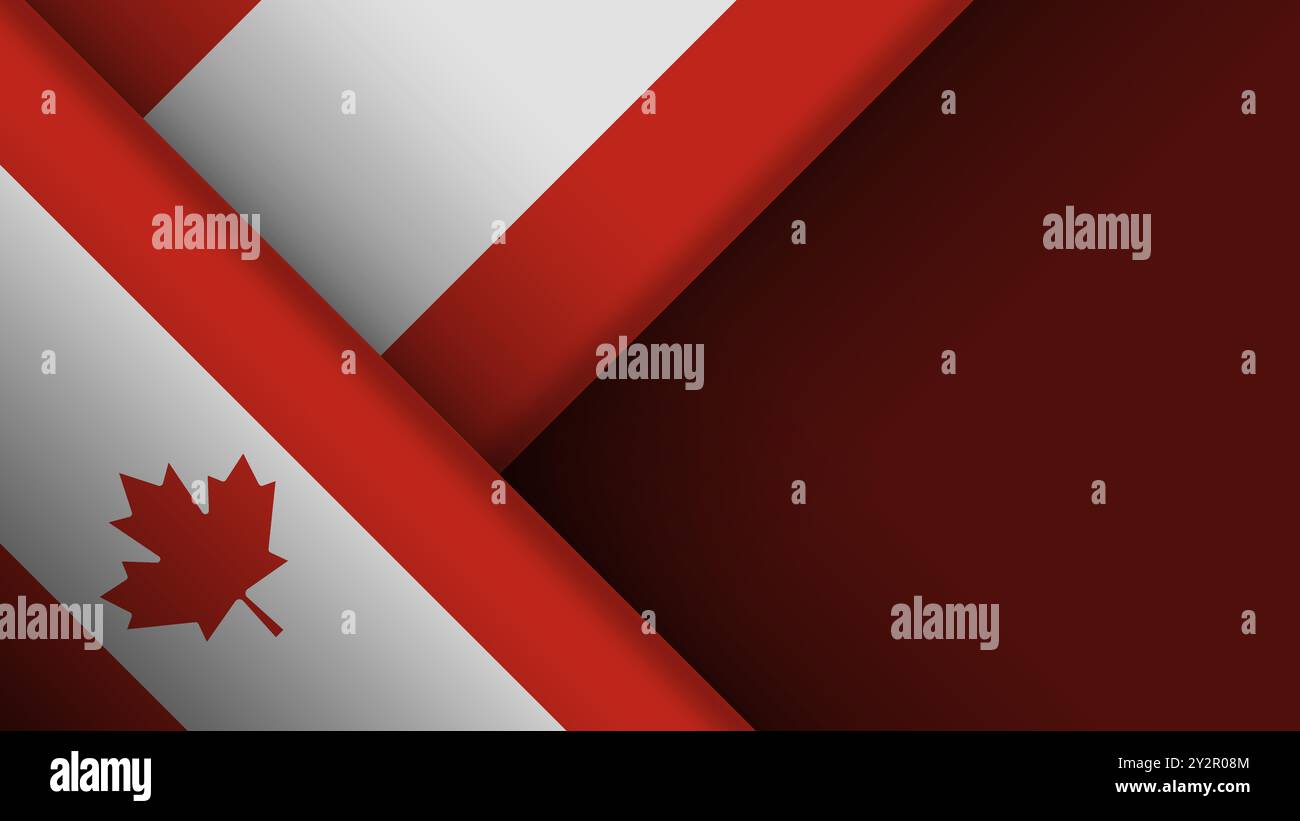 Edge background Canada graphic and label. Element of impact for the use ...