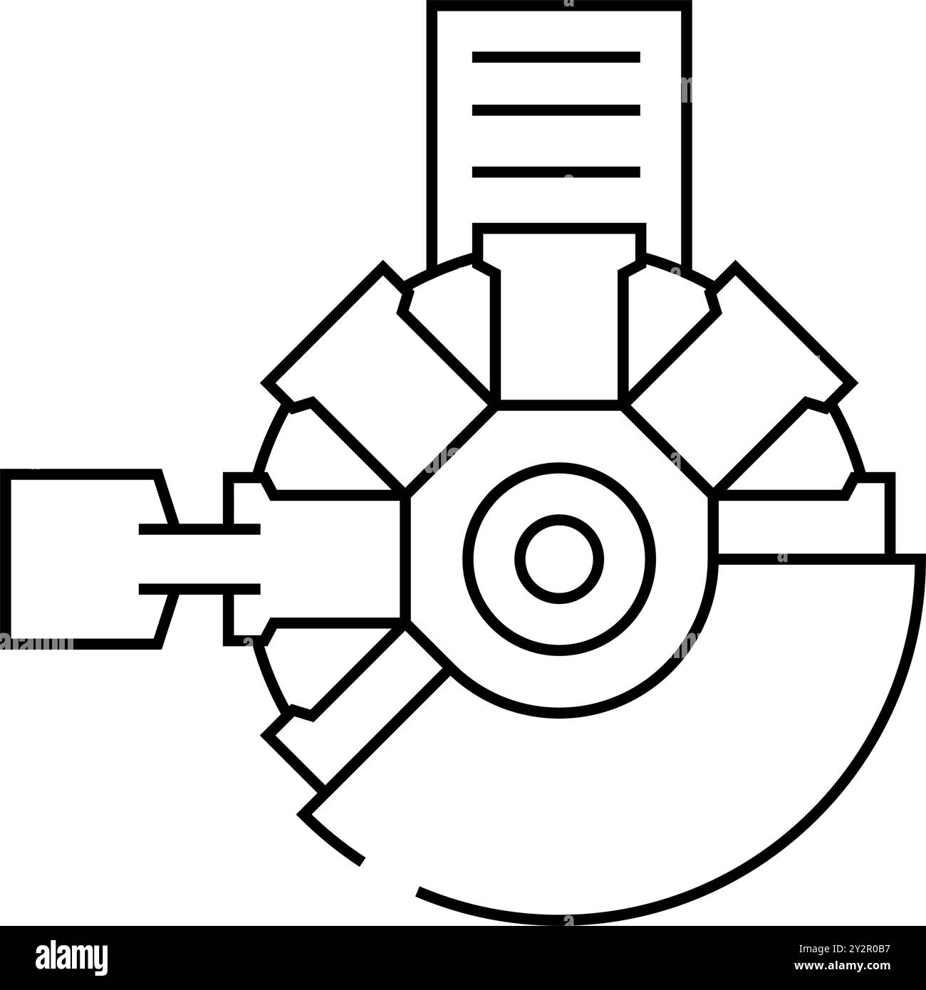 copper smelter cast anodes line icon vector illustration Stock Vector ...