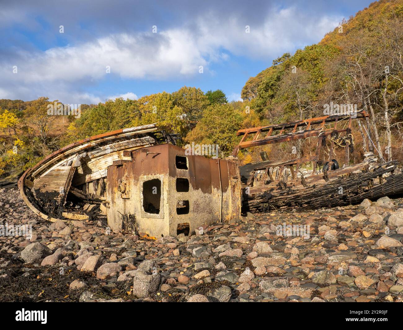 Shipwreck Lower Diabaig West Coast Scotland Stock Photo - Alamy