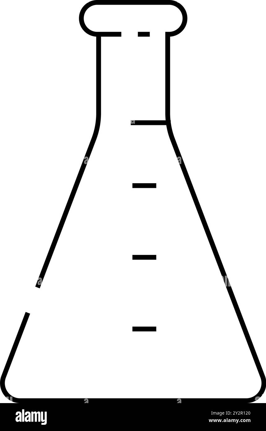 Erlenmeyer flask illustration Black and White Stock Photos & Images - Alamy