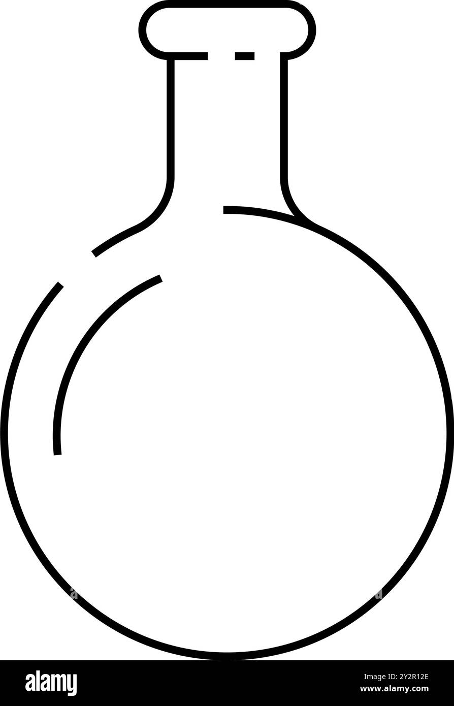 Laboratory glassware round bottomed Stock Vector Images - Alamy
