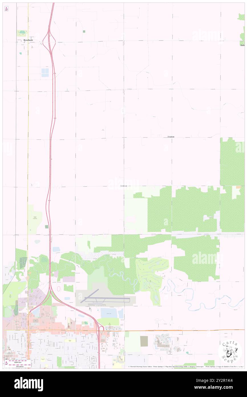Isabella county map hi-res stock photography and images - Alamy