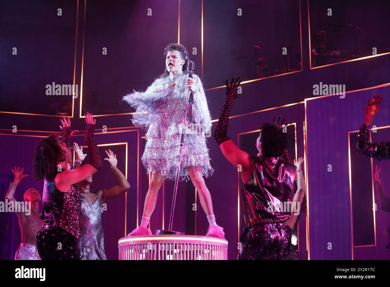 London, UK. 11 September 2024 . Jo Foster as Oliver and the cast ...