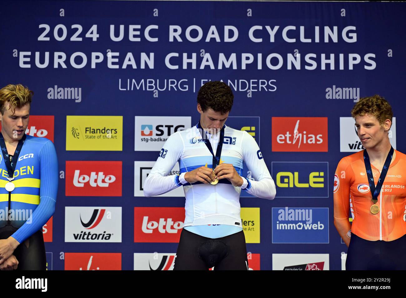 Swedish Jakob Soderqvist , winner of the silver medal, Belgian Alec ...