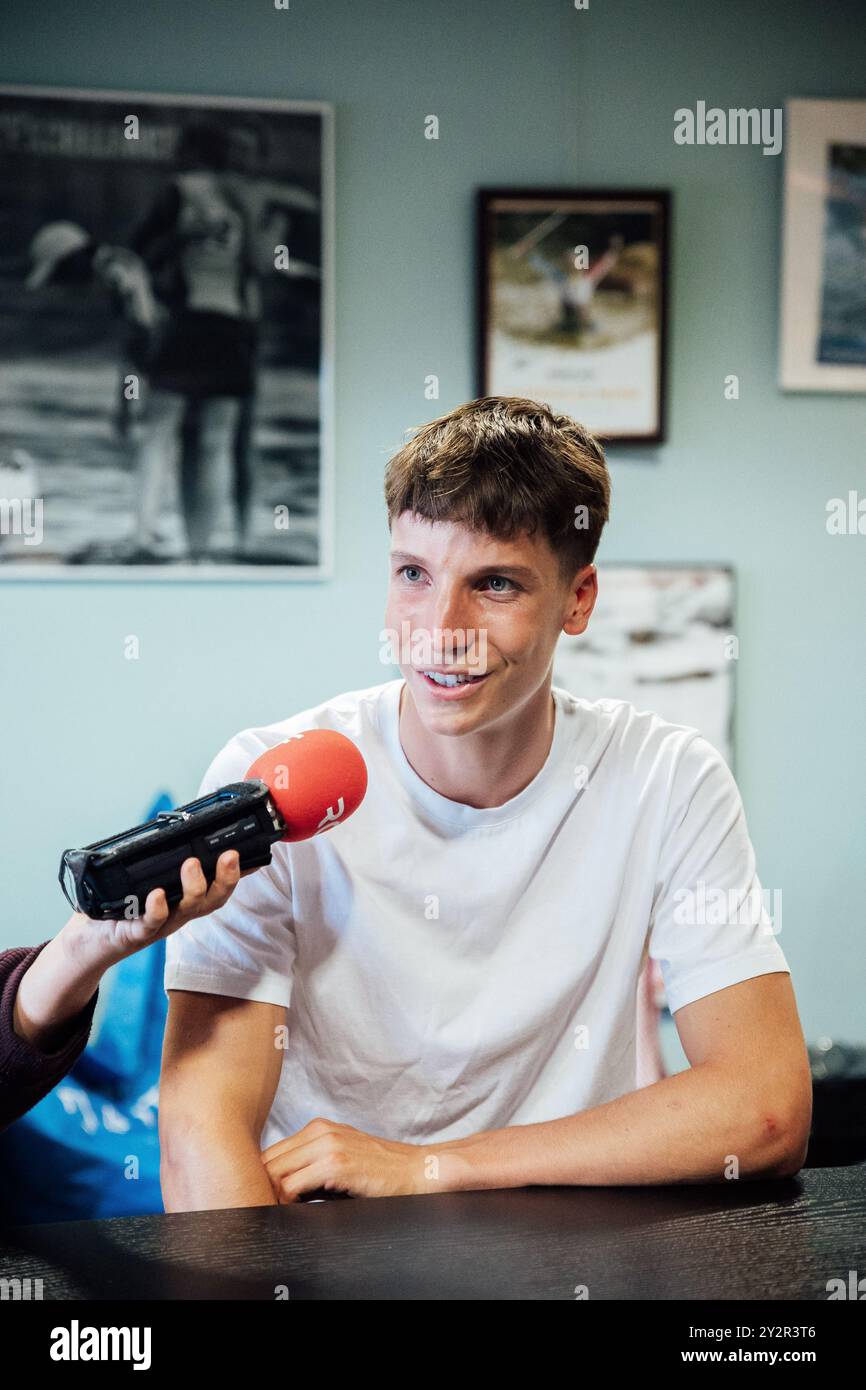 Interview in Cesson Sévigné on Friday August 30, 2024 with Titouan ...
