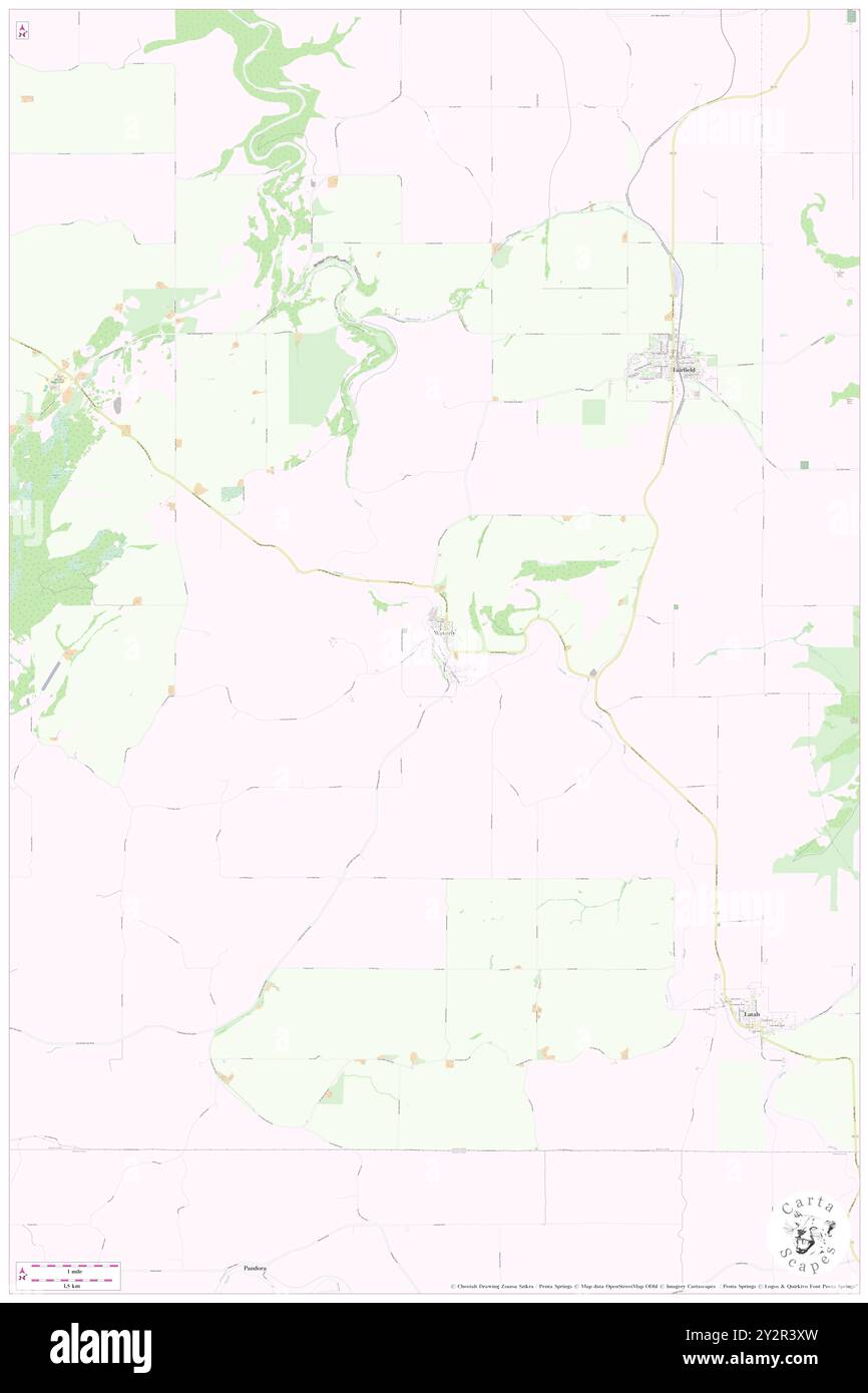 Waverly, Spokane County, US, United States, Washington, N 47 20' 33 ...