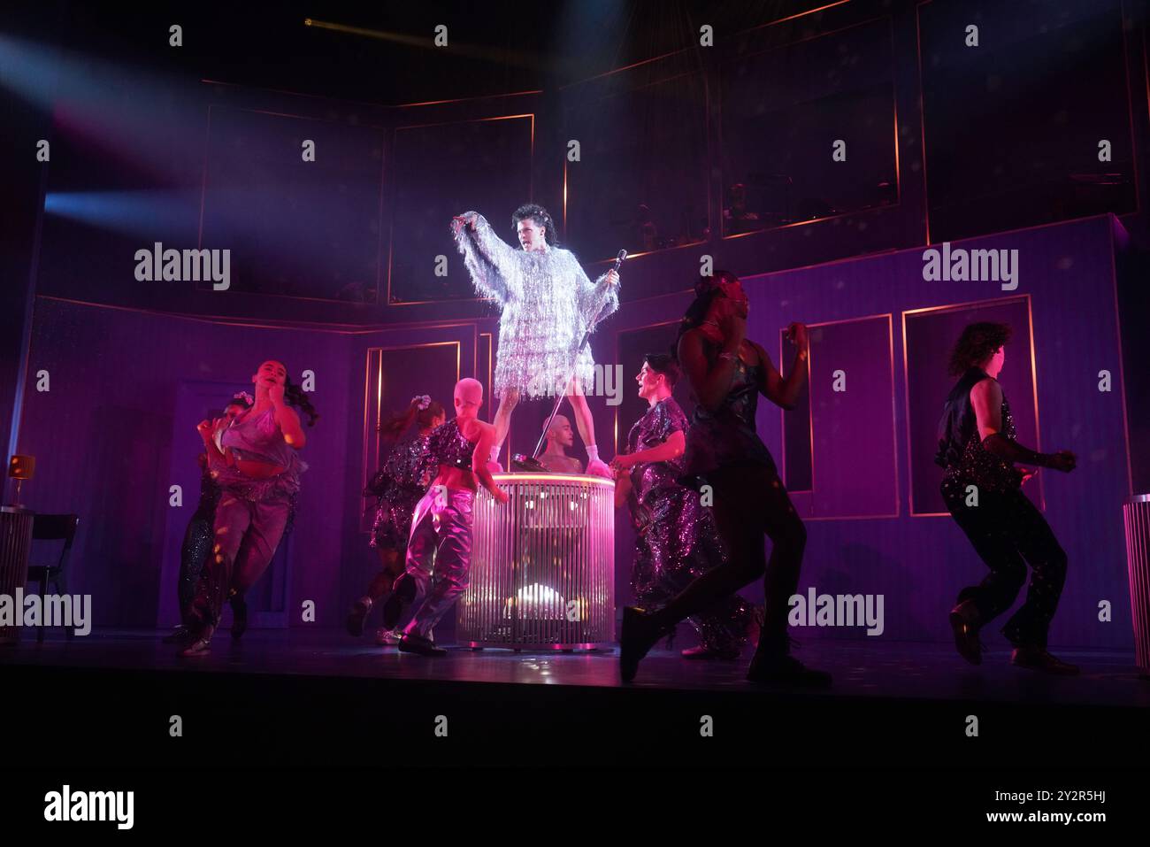 London, UK. 11 September 2024 . Jo Foster as Oliver and the cast ...