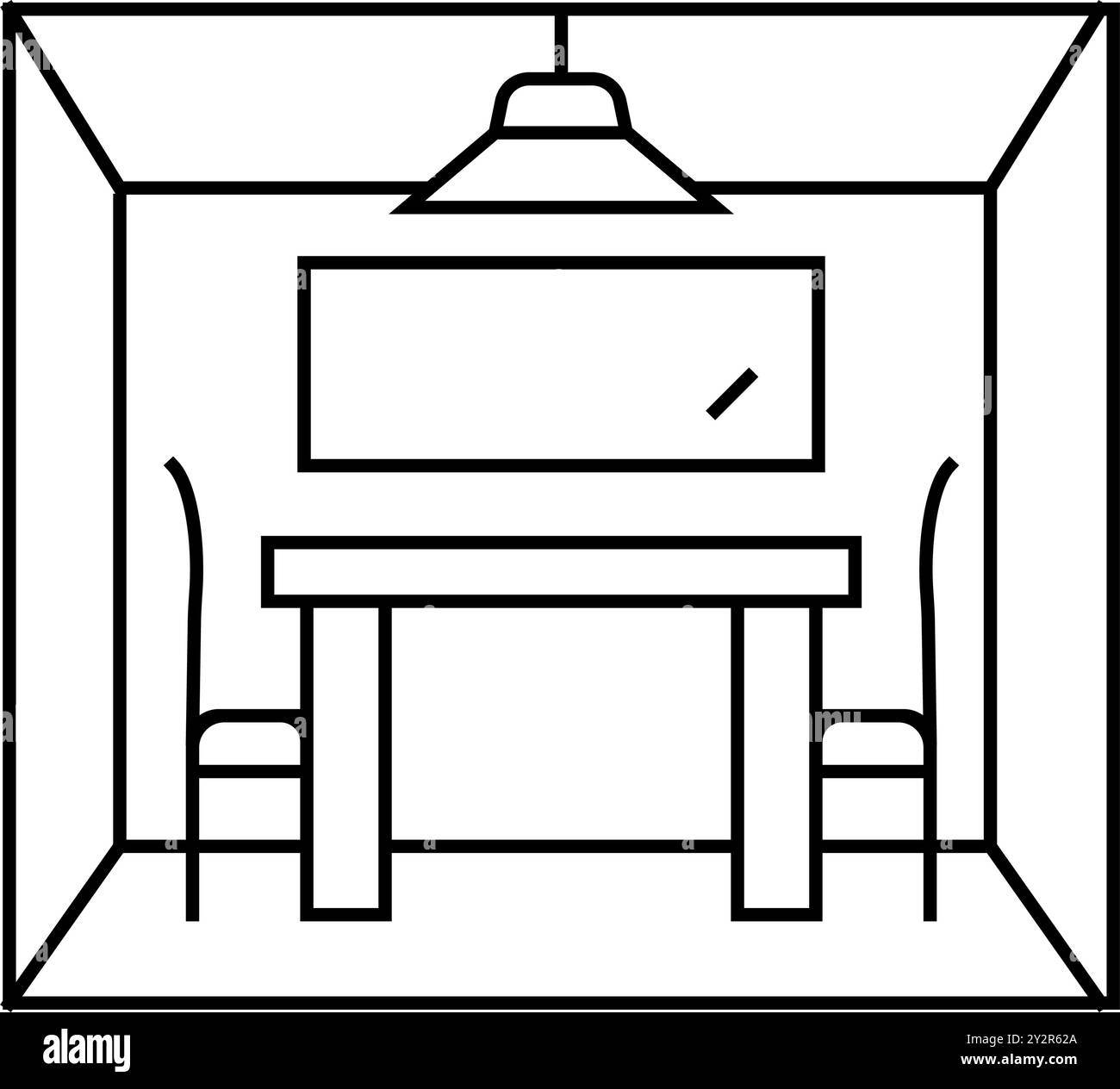 police interrogation crime line icon vector illustration Stock Vector ...