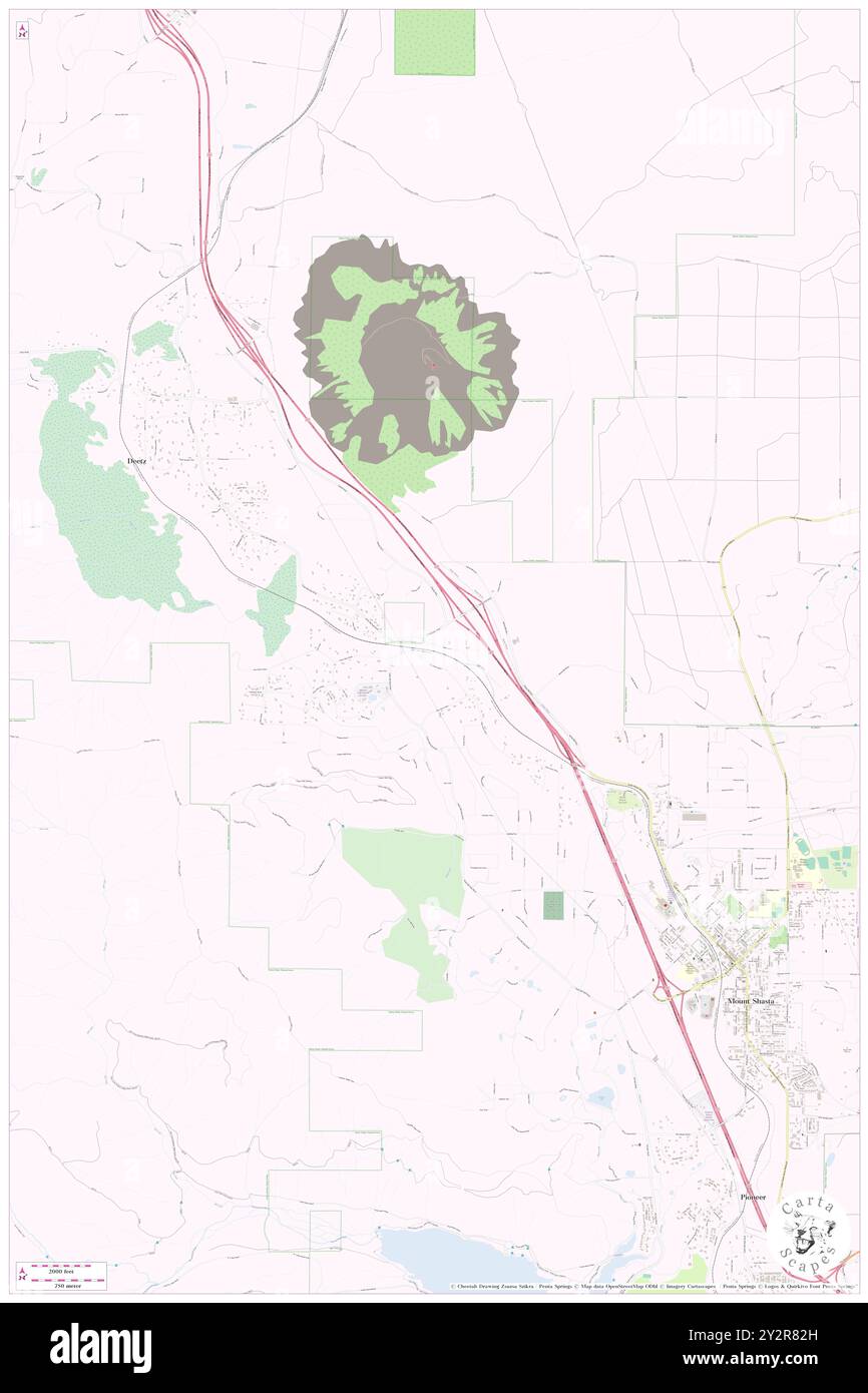 Upton county map hi-res stock photography and images - Alamy