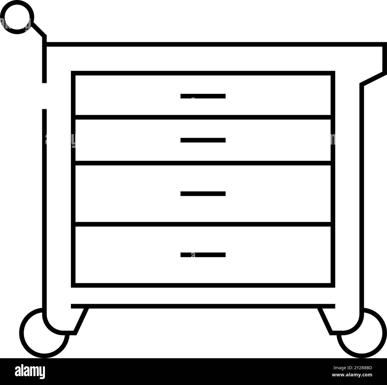 toolbox garage line icon vector illustration Stock Vector Image & Art ...