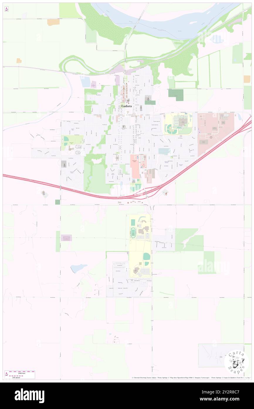 Map of eudora hi-res stock photography and images - Alamy
