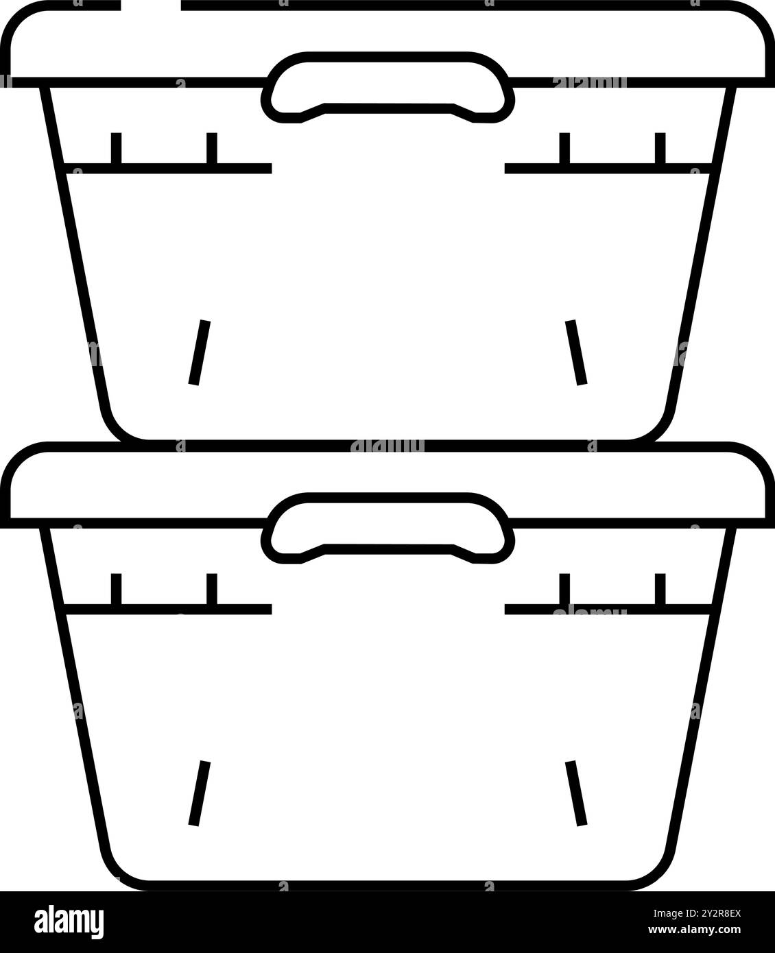 storage bins garage tool line icon vector illustration Stock Vector ...