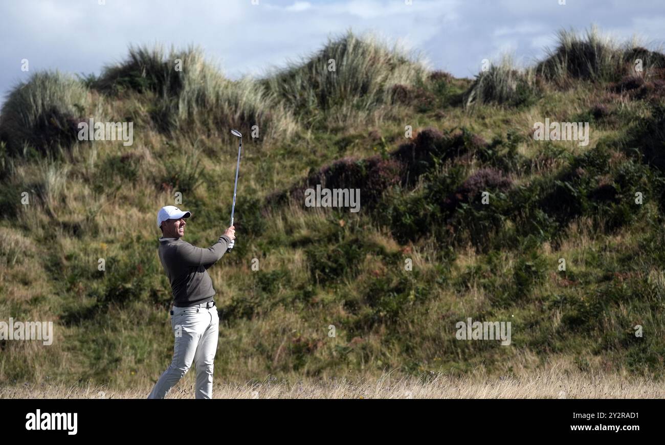Rory McIlroy on the 9th during the Amgen Irish Open 2024 Pro-Am at ...