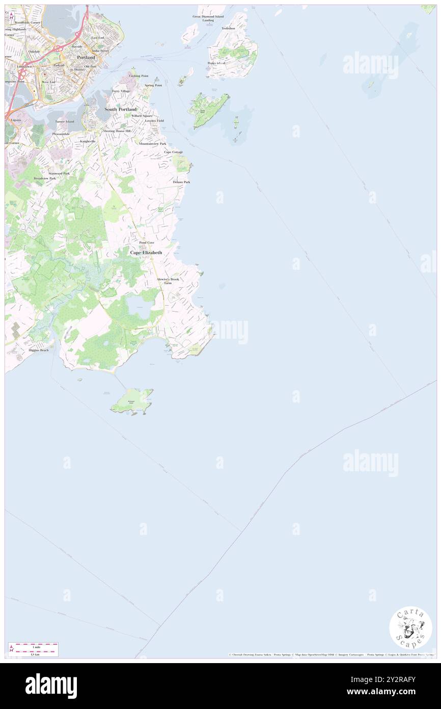 Cape Elizabeth, Cumberland County, US, United States, Maine, N 43 33 ...