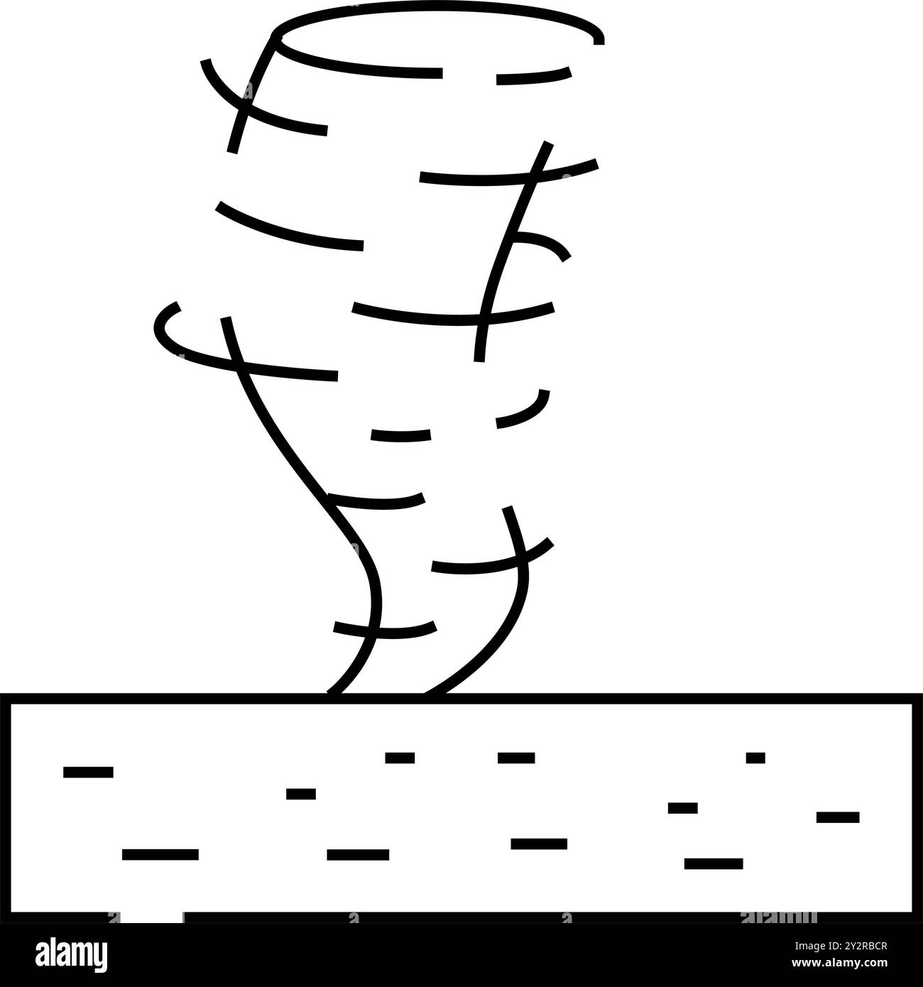 mars dust devils planet line icon vector illustration Stock Vector ...