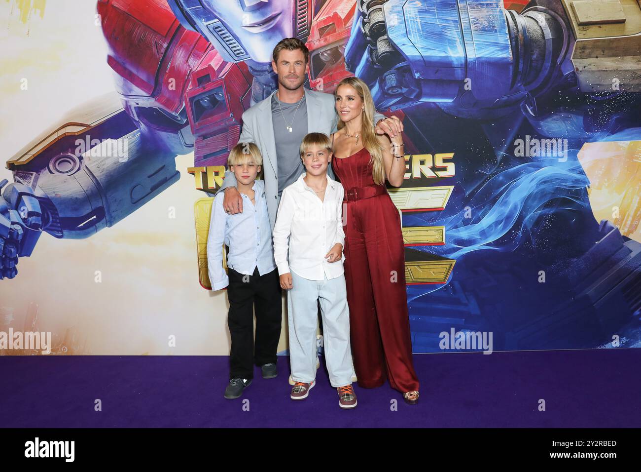 September 11, 2024: SASHA HEMSWORTH, CHRIS HEMSWORTH, TRISTAN HEMSWORTH ...