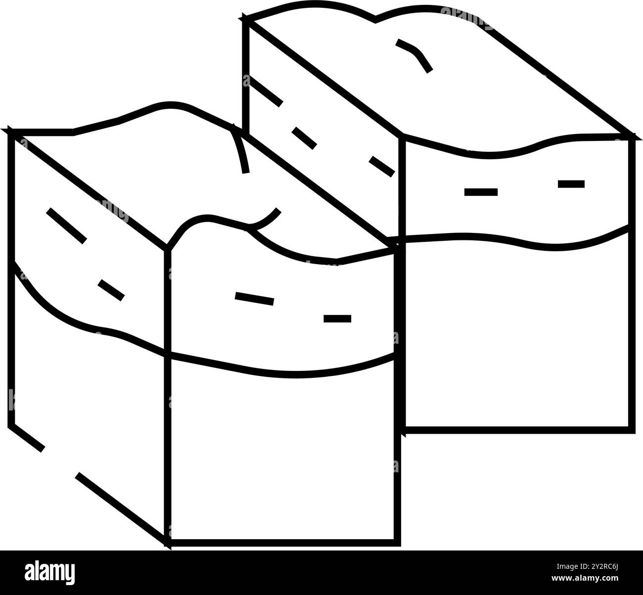 extension earthquake disaster line icon vector illustration Stock ...
