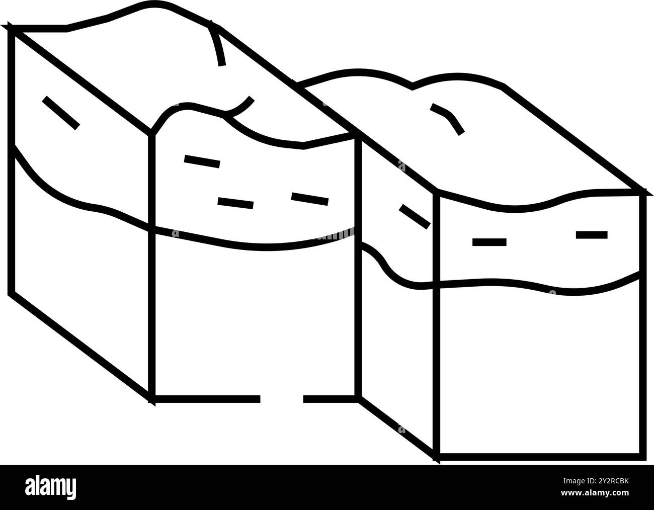 transform earthquake line icon vector illustration Stock Vector Image ...