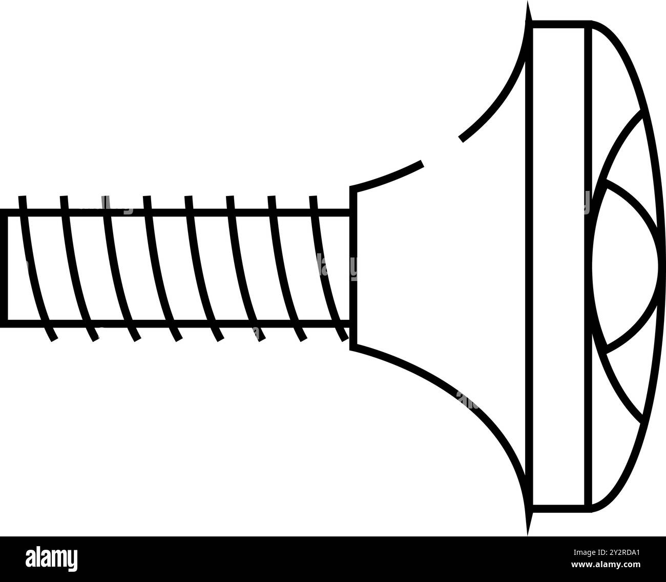 knobs pull hardware furniture fitting line icon vector illustration ...