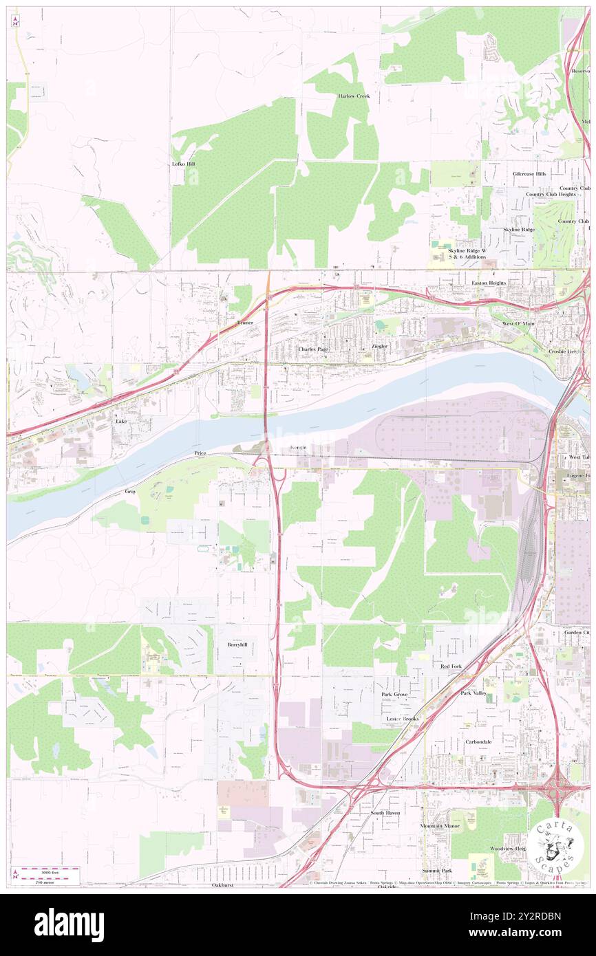 Tulsa county map Cut Out Stock Images & Pictures - Alamy