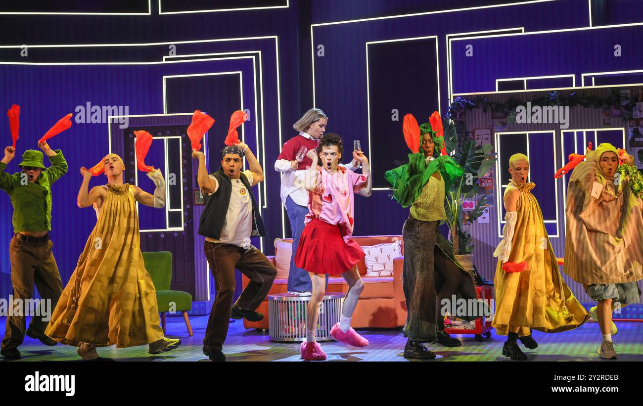 London, UK. 11th Sep, 2024. A scene from the musical. 'WHY AM I SO ...