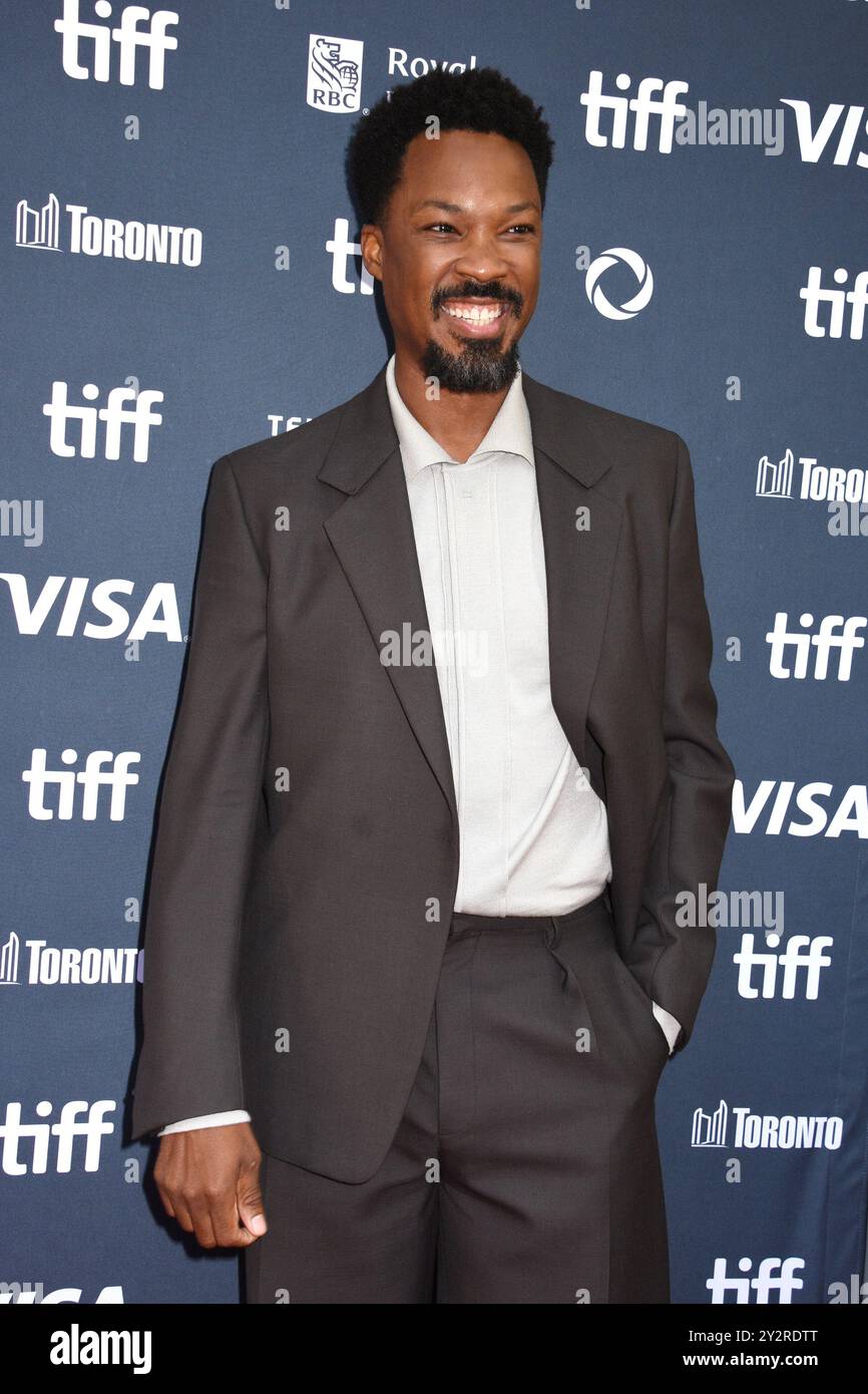 TORONTO, ON: SEPTEMBER 10: Corey Hawkins at The Piano Lesson red carpet ...