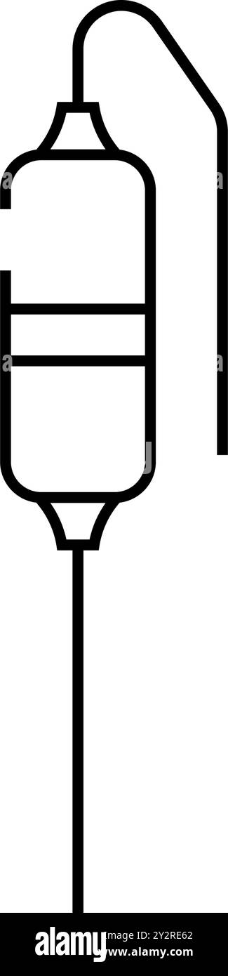 thermistor electronic component line icon vector illustration Stock ...