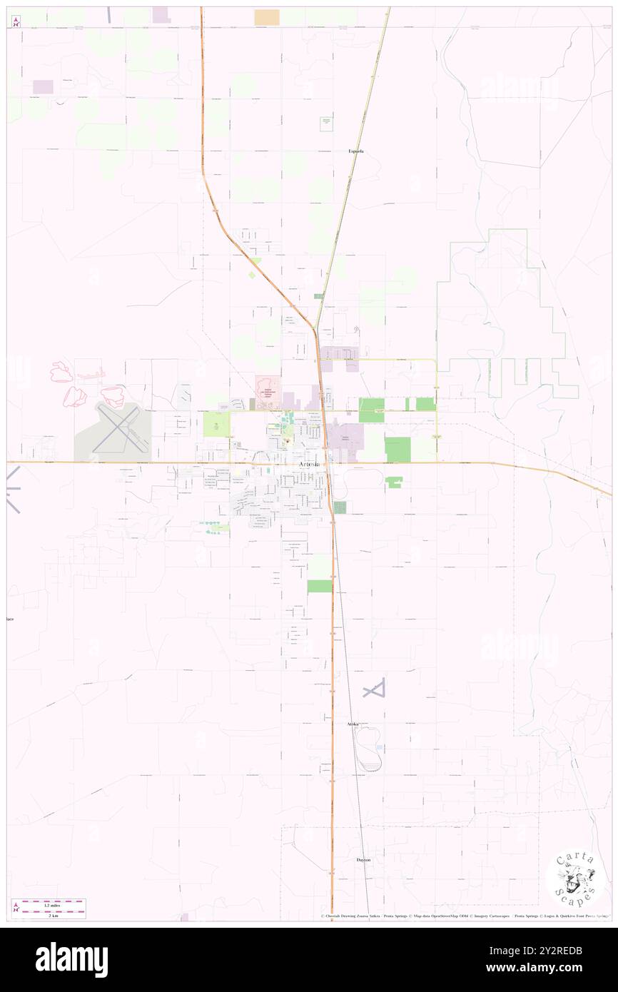 Map of artesia new mexico Cut Out Stock Images & Pictures - Alamy